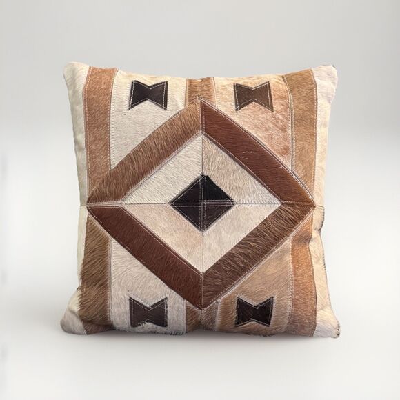 Unbranded | Bedding | Western Leather Hide Throw Pillow Cowhide ...
